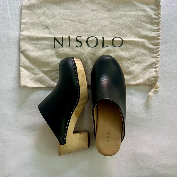 Nisolo | Shoes | Nisolo Black All Day Womens Heeled Clogs | Poshmark
